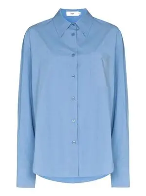 THE FRANKIE SHOP The Frankie Shop Lui Oversized Shirt Blue