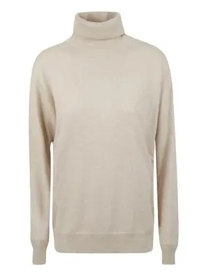 Brunello Cucinelli Cashmere Roll-neck Jumper - Nude