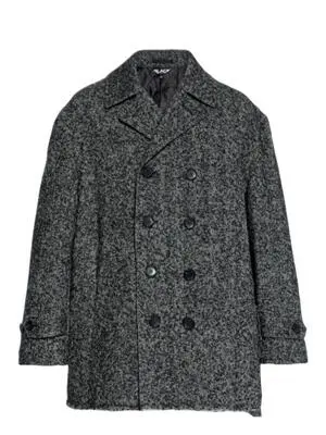 Comme Des Garçons Herringbone Double-breasted Coat - Grey