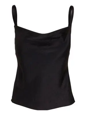 Vince Cowl-neck Cami Top - Black