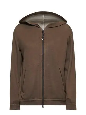 Brunello Cucinelli Zipped Hoodie - Brown