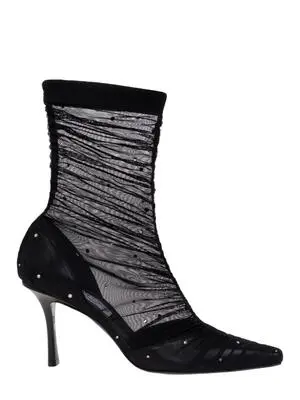 JIMMY CHOO Lotta 85 Ankle Boots - Black