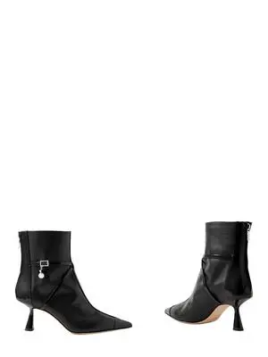 JIMMY CHOO 70mm Pearl-embellished Pointed-toe Boots - Black