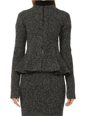 Max Mara Kim Zip-up Knit Cardigan - Black