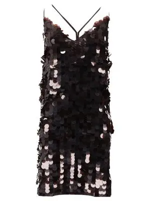 P.a.r.o.s.h Sequined Mini Dress - Black