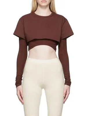 JACQUEMUS Jacquemus Laye-Effect Long-Sleeve T-Shirt