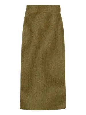 AMI Ami Paris Wool Straight Skirt