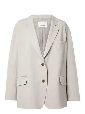 THE FRANKIE SHOP Bea Single-breasted Oversized Blazer - Gray