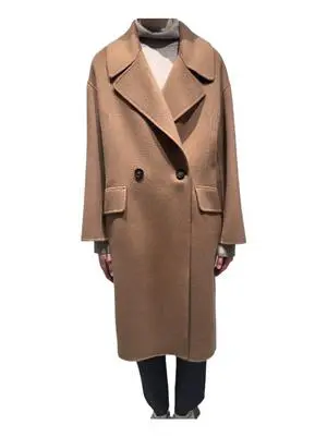 Max Mara Long-sleeved Overcoat - Brown