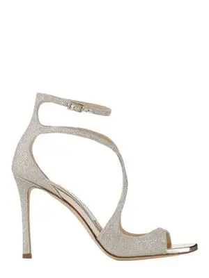JIMMY CHOO Square Toe Stiletto Sandals - Nude