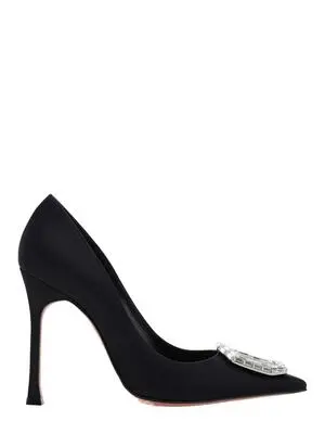 Amina Muaddi Camelia Crystal-embellished 105mm Pumps - Black