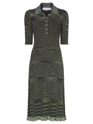 Proenza Schouler Space-dye Polo Dress - Black