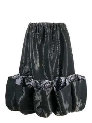 COMME DES GARÇONS Comme Des Garcons Puff Hem Lace-Trim Skirt