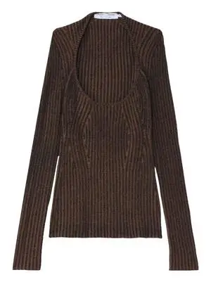 Proenza Schouler Ribbed-knit Jumper - Black