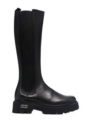 Cult Gaia Chunky Leather Knee-length Boots - Black