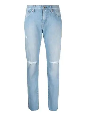 JUNYA WATANABE Junya Watanabe Distressed Skinny-Cut Jeans