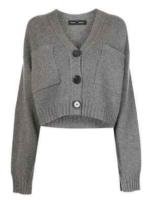 Proenza Schouler Eco Cashmere Crocheted Cardigan - Gray