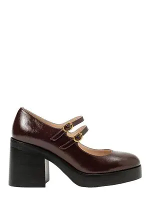 TWINSET 80mm Mary Jane Court Heeled Pumps - Black