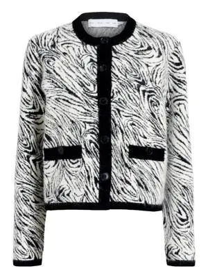 PROENZA SCHOULER Proenza Schouler Amina Zebra-Print Cardigan