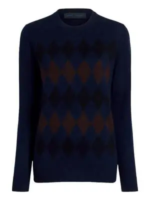PROENZA SCHOULER Proenza Schouler Diamond-Pattern Merino Wool-Silk Blend Sweater