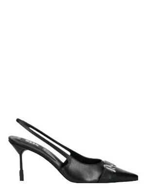 MSGM Slingback Leather Pumps - Black