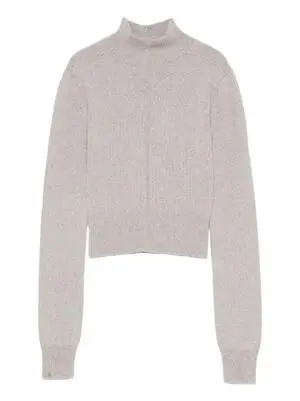 RICK OWENS Rick Owens Headon High-Neck Cropped Sweater