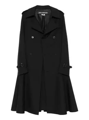 Junya Watanabe Paneled Double-breasted Cape - Black
