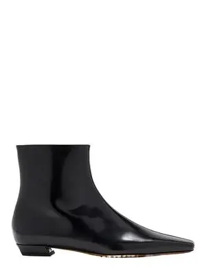 Proenza Schouler Trap Leather Boots - Black