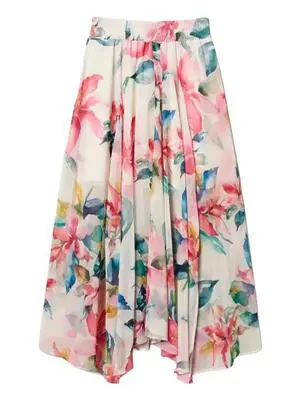 TWINSET Floral-print Pleated Skirt - Multicolor