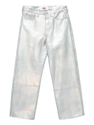 JUNYA WATANABE Junya Watanabe Foiled-Print Straight-Leg Jeans