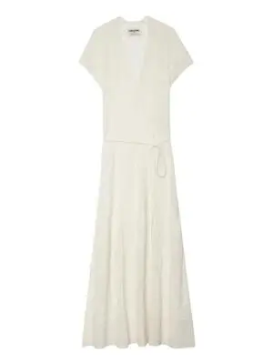 ZADIG&VOLTAIRE Zadig & Voltaire Melody Co V-Neck Belted Short Sleeve Top