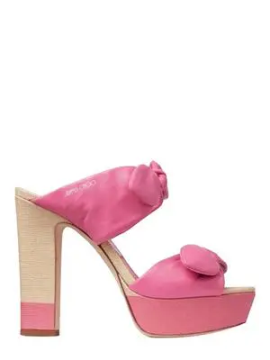 JIMMY CHOO Rua 120mm Platform Mules - Pink