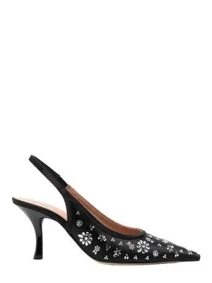 MALONE SOULIERS X Tabitha Simmons Cameron 70mm Slingback Pumps - Black