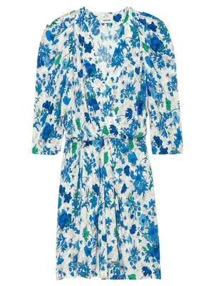 Zadig&Voltaire Ruz Floral-print Midi Dress - Blue