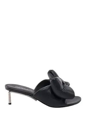 Off-White Allen Bow-detail Leather Mules - Black