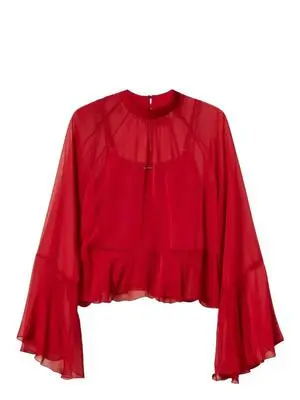 TWINSET Twinset Bell-Sleeve Blouse And Camisole Set