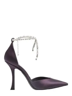 JIMMY CHOO Stevie Ankle-strap Embellished Pumps - Black