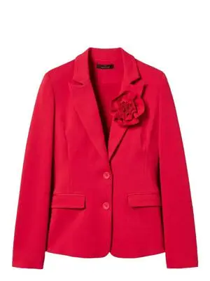 TWINSET Floral-appliqué Blazer - Red