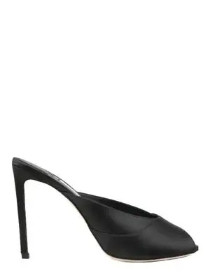 JIMMY CHOO Brigitte Peep-toe Mules - Black