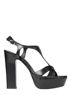 JIMMY CHOO 120mm Kesia Platform Bow Sandals - Black