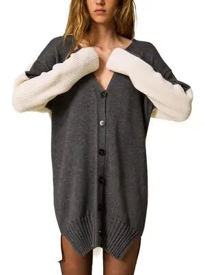 TWINSET Colour-block Cardigan - Black