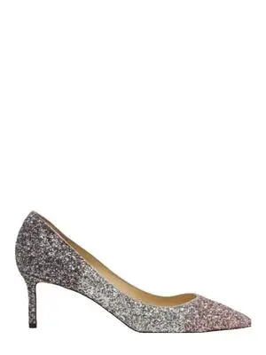 JIMMY CHOO Crystal Heel Pumps - Gray