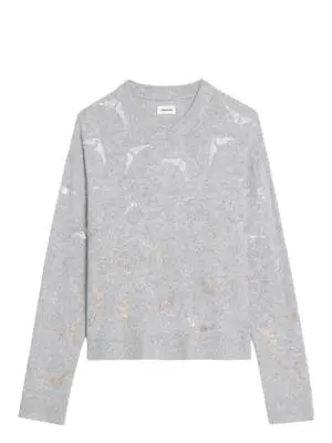 Zadig&Voltaire Zadig & Voltaire Markuz Wings-Detail Sweater Gray