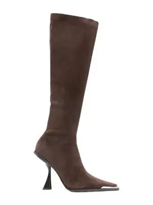 Cult Gaia 105mm Suede Knee-high Boots - Brown