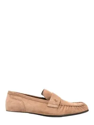 JIMMY CHOO Ellis Suede Loafers - Nude