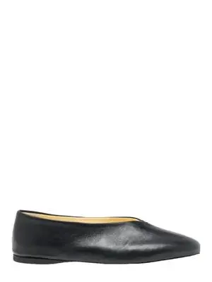 Proenza Schouler Nappa Leather Tee Ballet Flats - Black