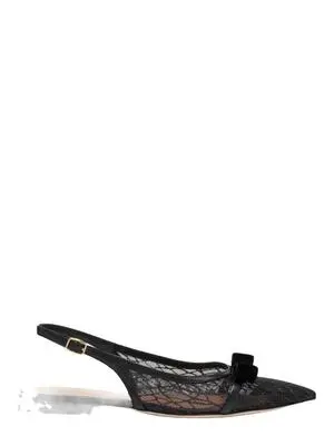 MALONE SOULIERS Jama Slingback Flat Pumps - Black