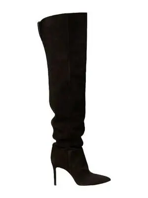 TWINSET 100mm Slouch High Boots - Black
