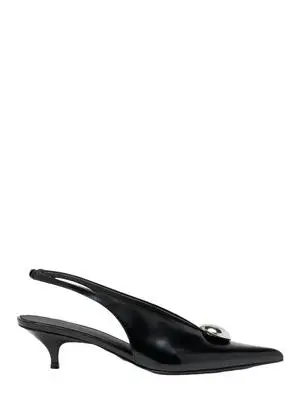 Proenza Schouler Leather Heeled Pumps - Black