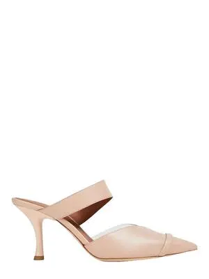 MALONE SOULIERS 70mm Halina Mules - Nude